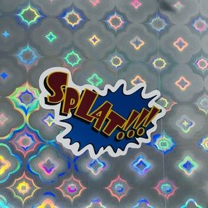 Wall Decor | Splat Action Bubble Comic Book Vibes Contrast Sticker ...